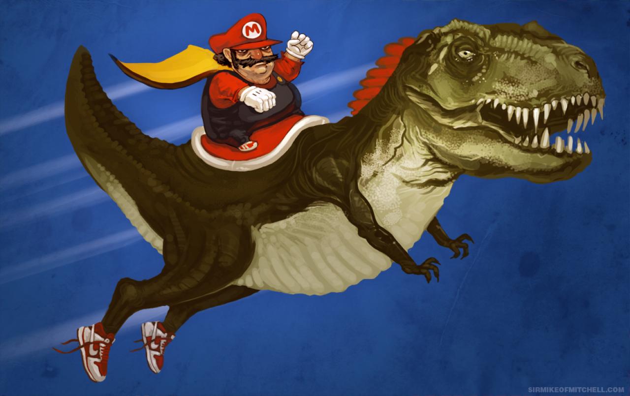 Super Mario trifft Star Wars - Grandiose Mario-Gemälde kosten 800 Dollar
